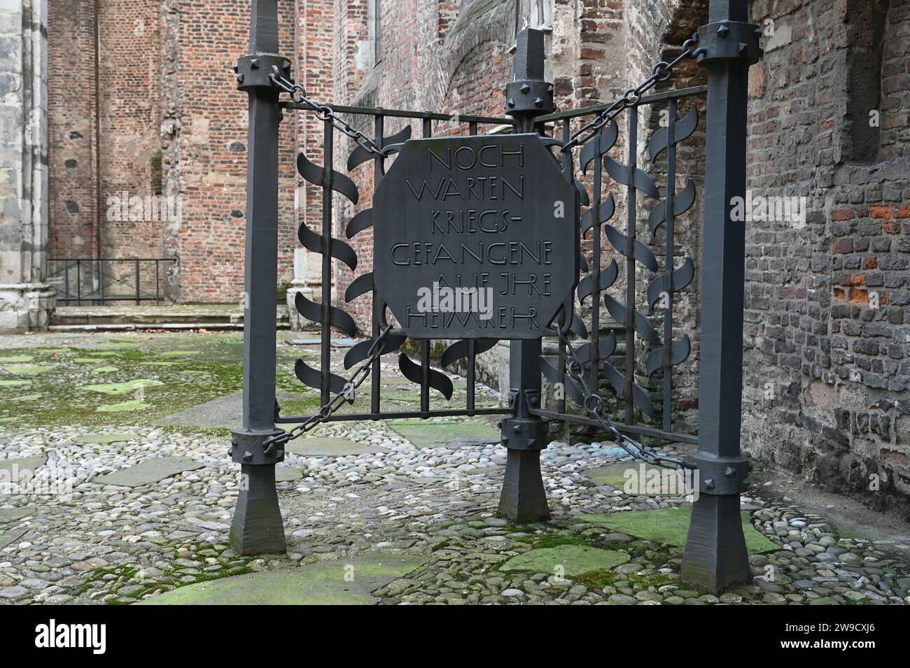 Cologne, Germany. 26th Dec, 2023. The prisoner of war memorial with the ...