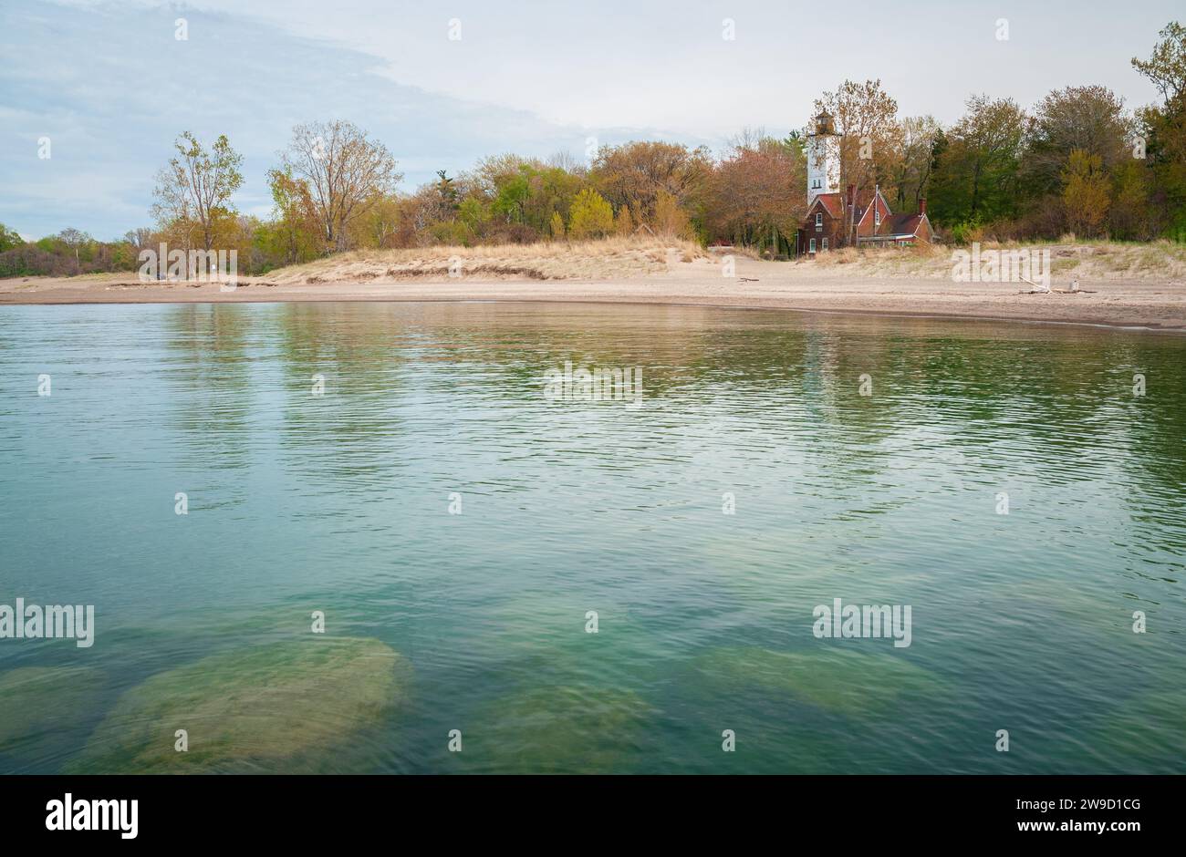 View of Lake Erie at Presque Isle State Park, Erie, PA Stock Photo - Alamy
