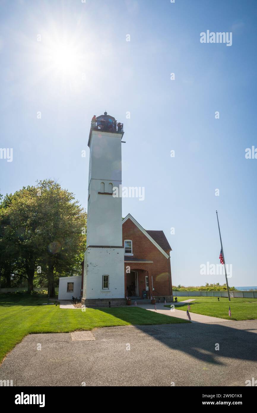 The Presque Isle Lighthouse, Lake Erie in Pennsylvania Stock Photo - Alamy