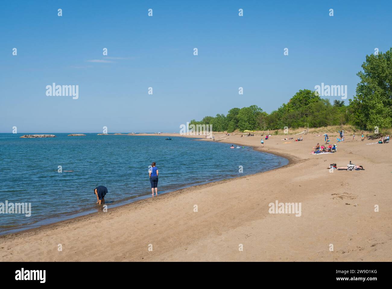 View of Lake Erie at Presque Isle State Park, Erie, PA Stock Photo - Alamy