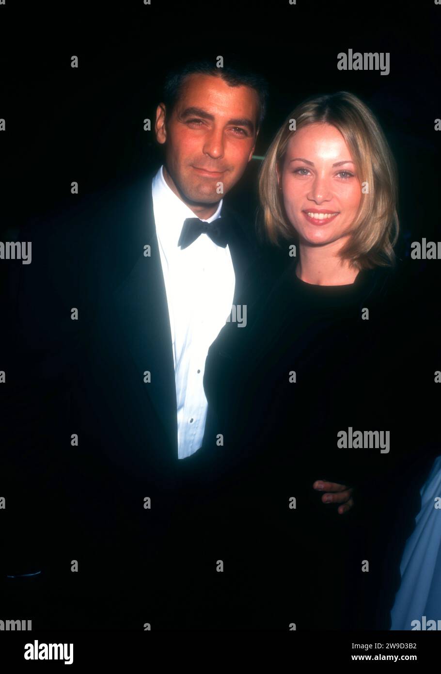 Hollywood, California, USA 5th October 1996 (L-R) Actor George Clooney ...