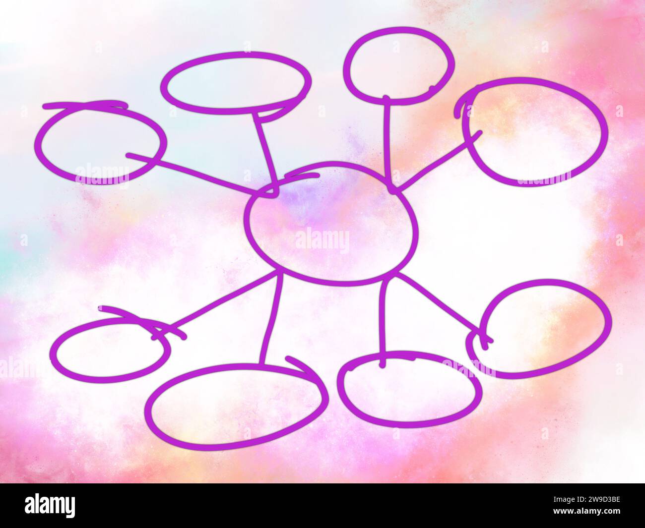 Mind mapping bright design colors for presentations, work plans , note ...