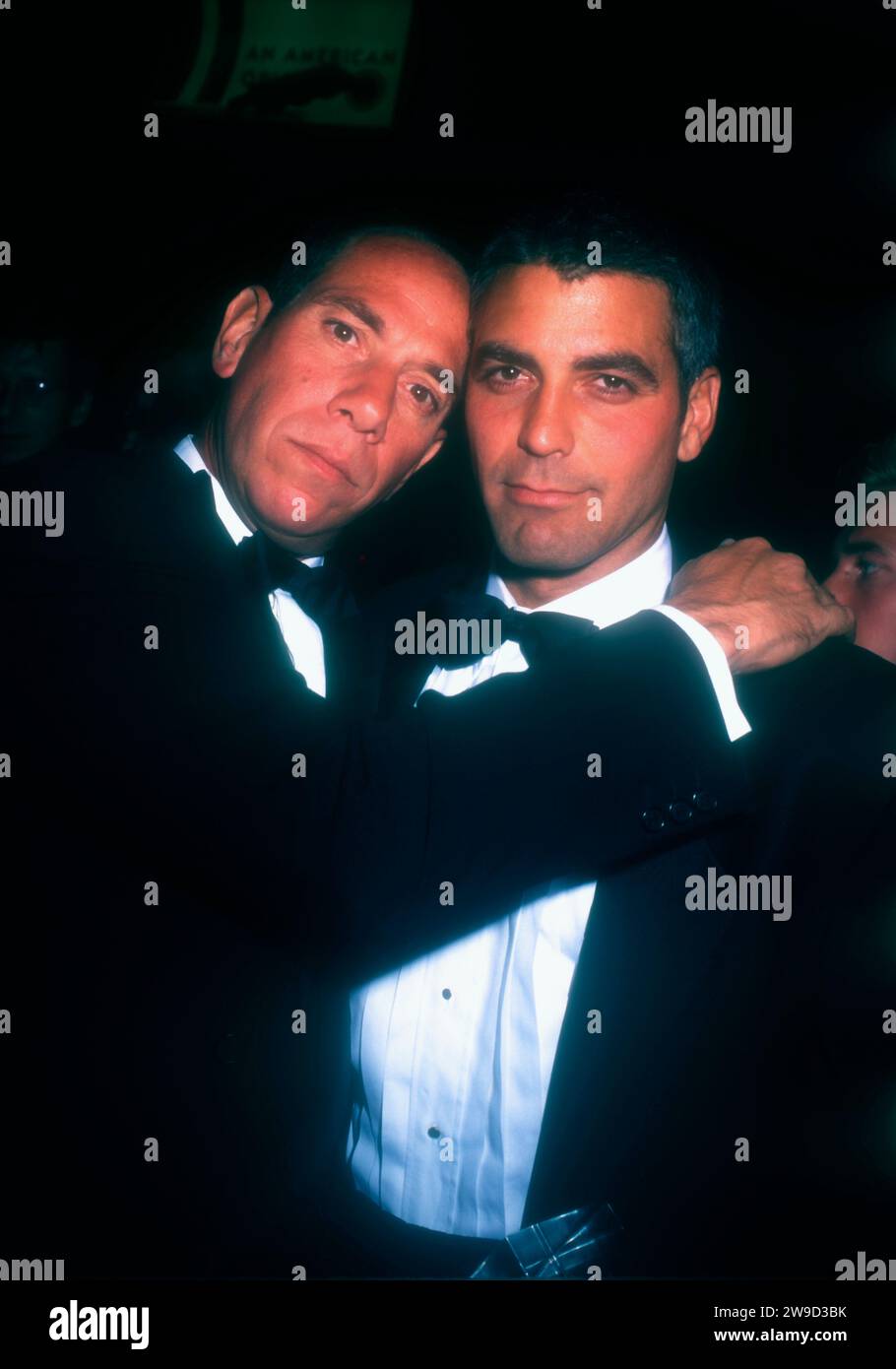 Hollywood, California, USA 5th October 1996 (L-R) Actor Miguel Ferrer and Actor George Clooney ...