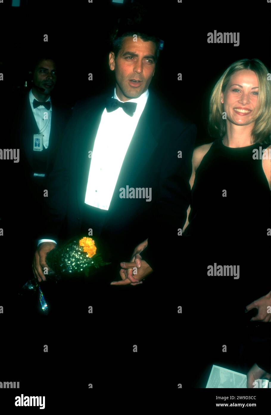 Hollywood, California, USA 5th October 1996 (L-R) Actor George Clooney ...