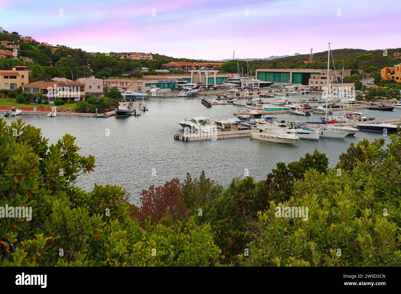 PORTO CERVO, ITALY -20 OCT 2023- View of the Porto Cervo Marina, a ...