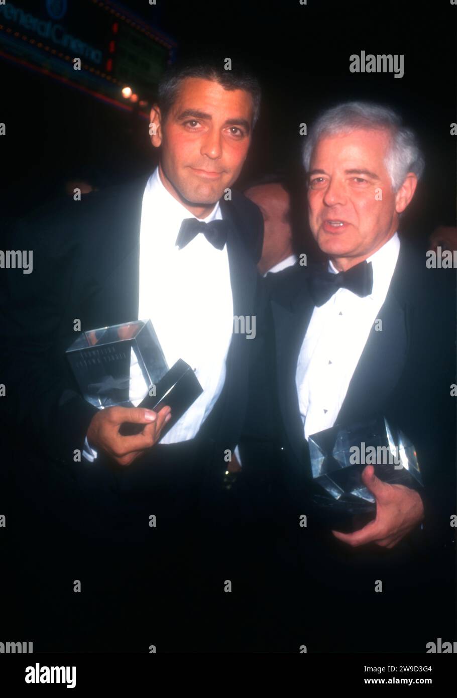 Hollywood, California, USA 5th October 1996 (L-R) Actor George Clooney ...