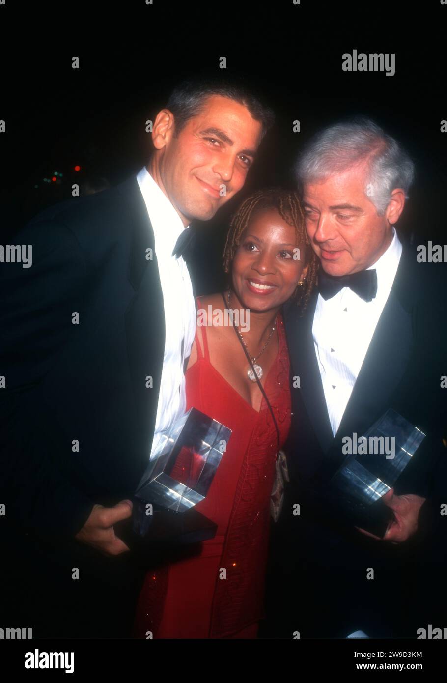 Hollywood, California, USA 5th October 1996 (L-R) Actor George Clooney ...