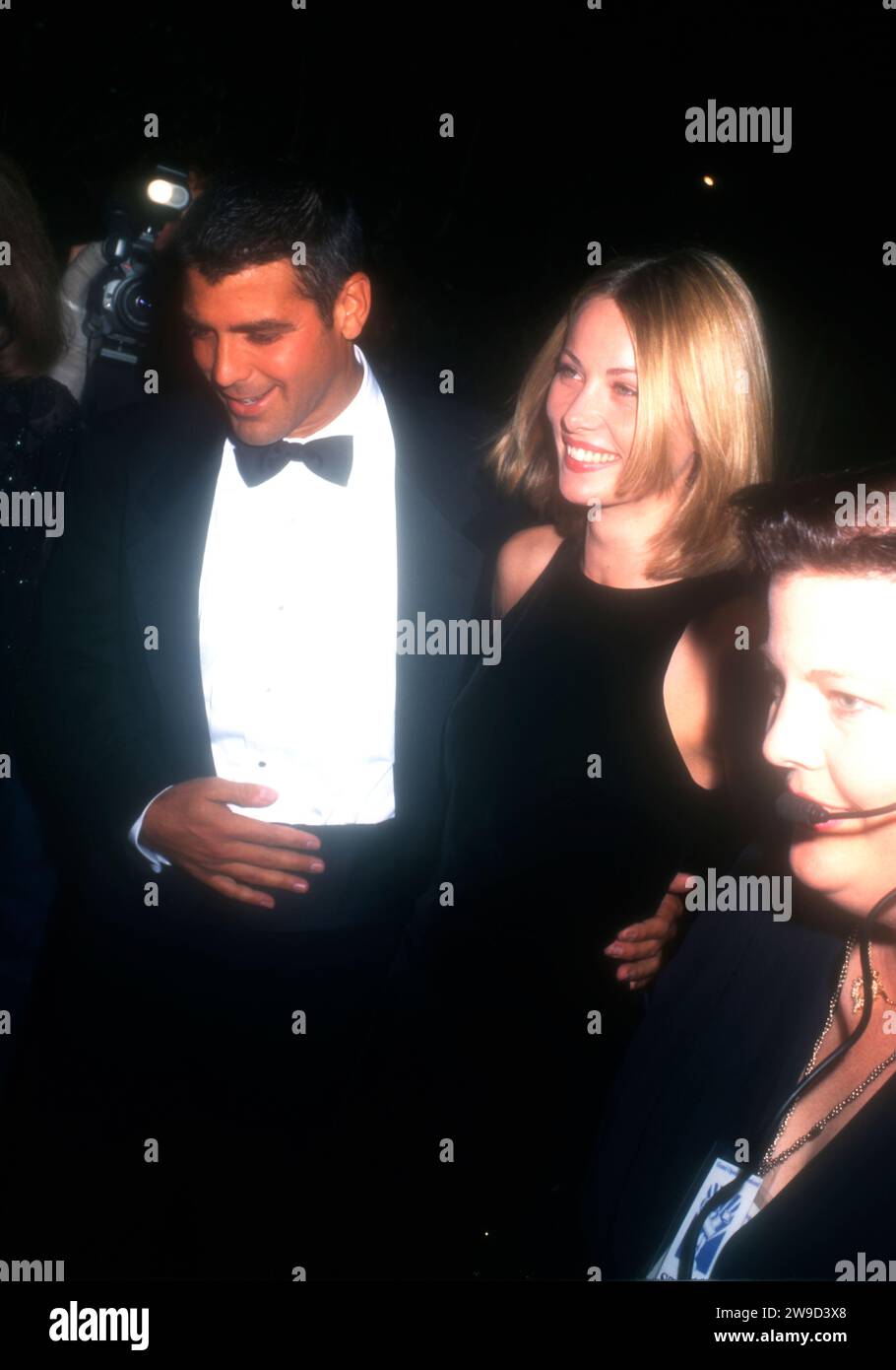 Hollywood, California, USA 5th October 1996 (L-R) Actor George Clooney ...