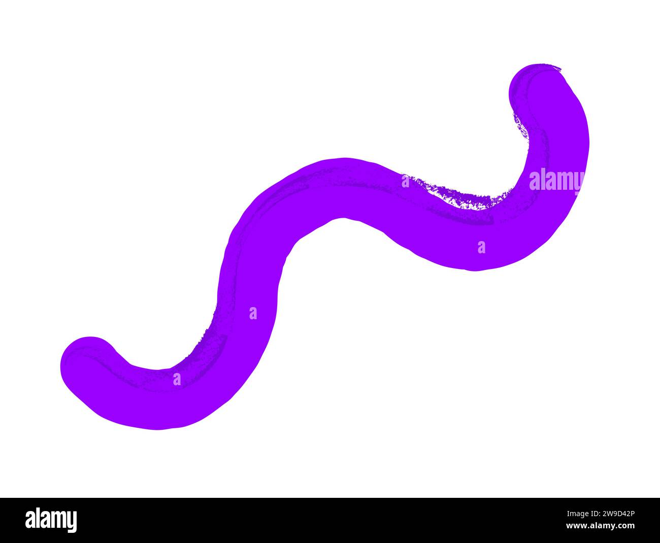 paint brush stroke. Hand drawn grunge squiggle element. white, pink ...