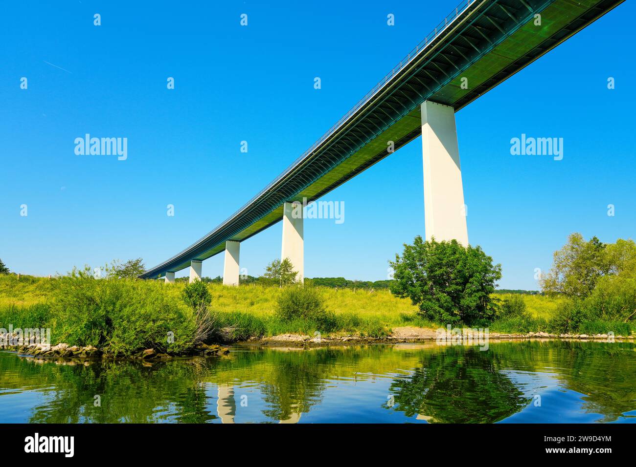 Mintarder Ruhr Valley Bridge with the surrounding nature. Landscape in ...