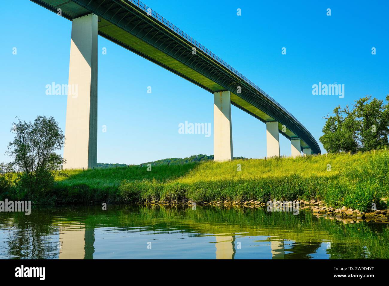 Mintarder Ruhr Valley Bridge with the surrounding nature. Landscape in ...