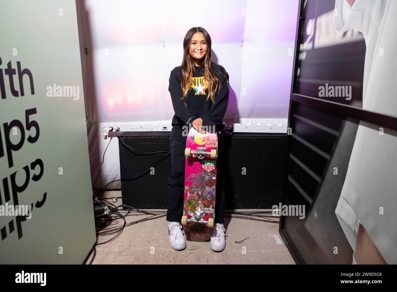 Sky Brown, professional skateboarder and surfer, won the bronze medal ...