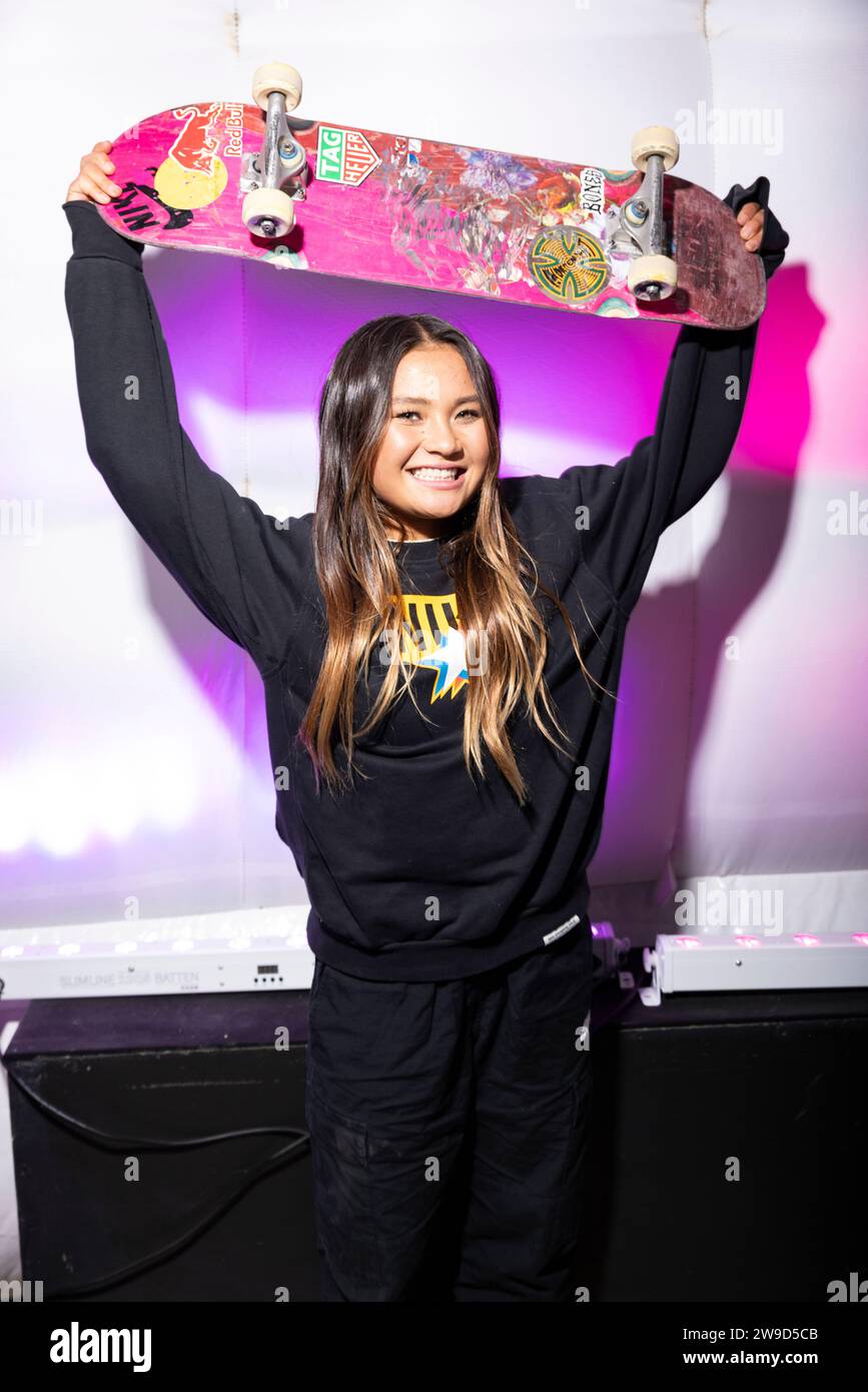 Sky Brown, professional skateboarder and surfer, won the bronze medal ...