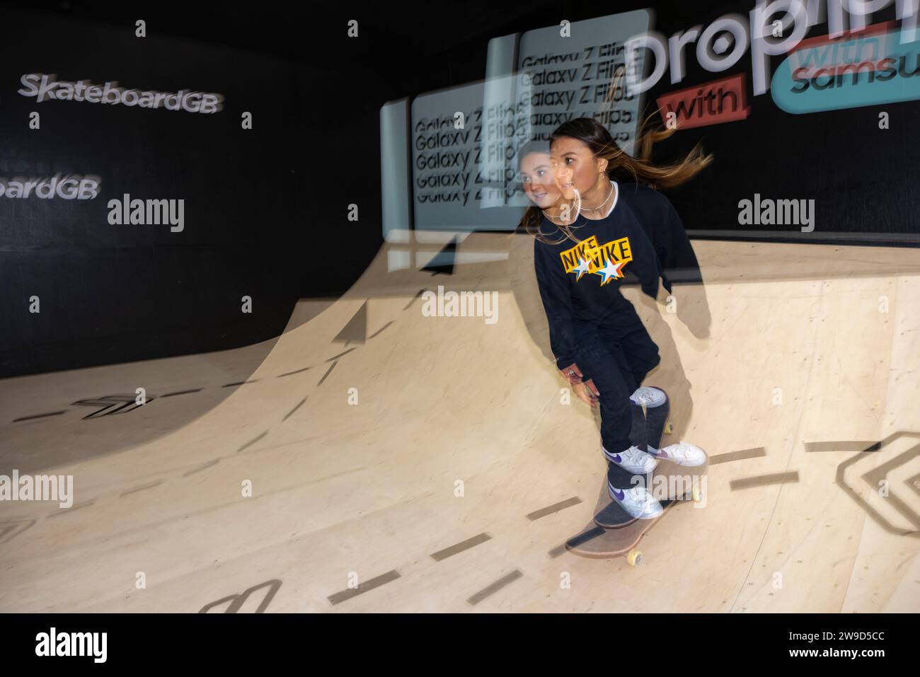 Sky Brown, professional skateboarder and surfer, won the bronze medal ...