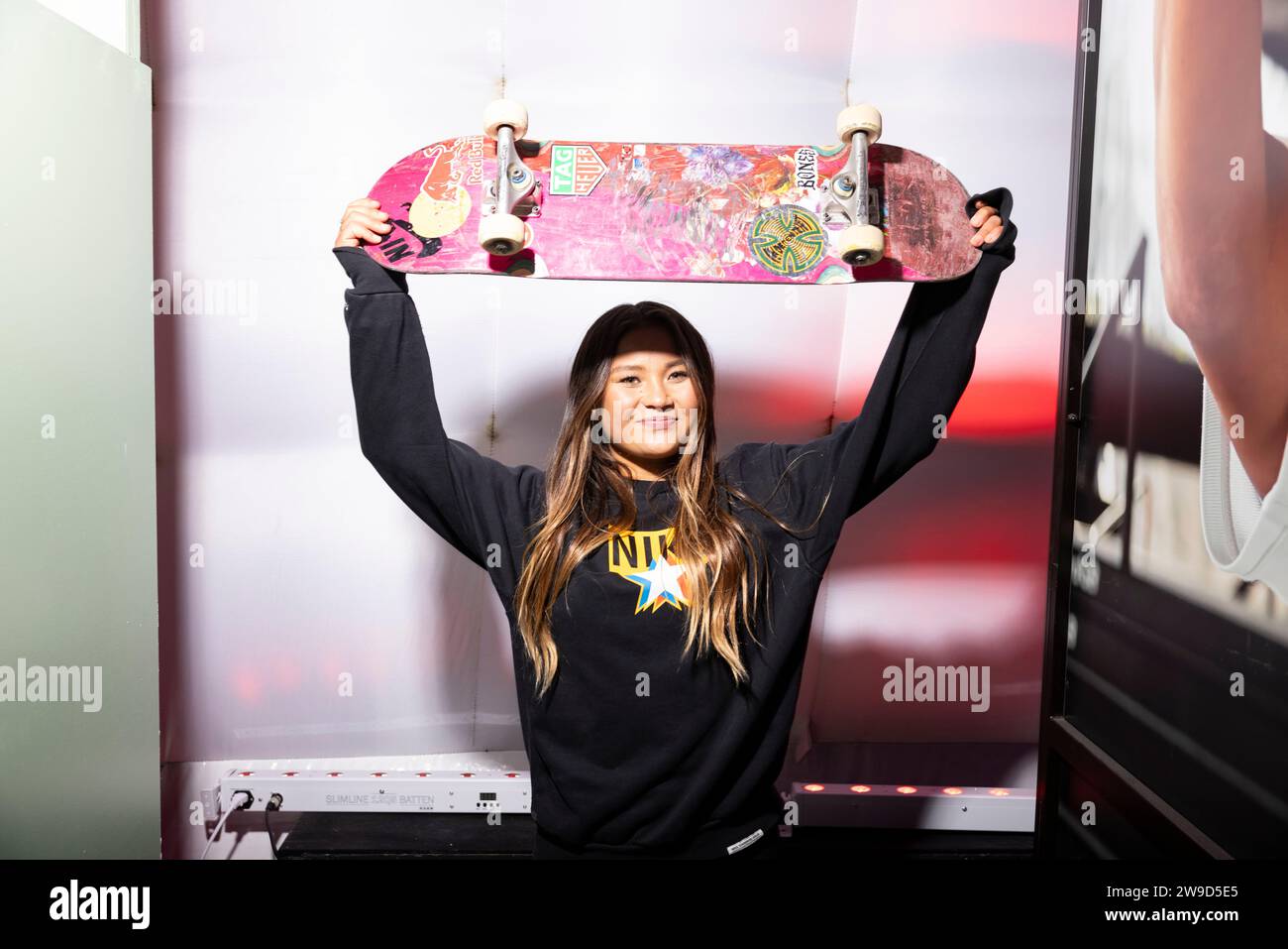 Sky Brown, professional skateboarder and surfer, won the bronze medal ...