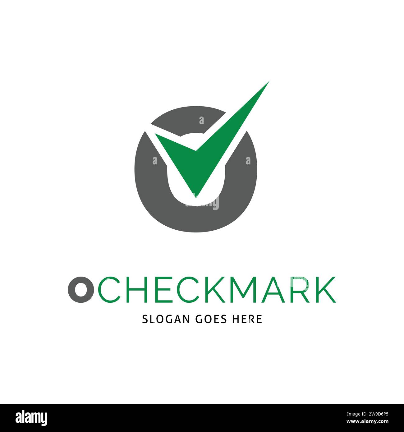 Initial Letter O Checkmark Icon Vector Logo Template Illustration ...