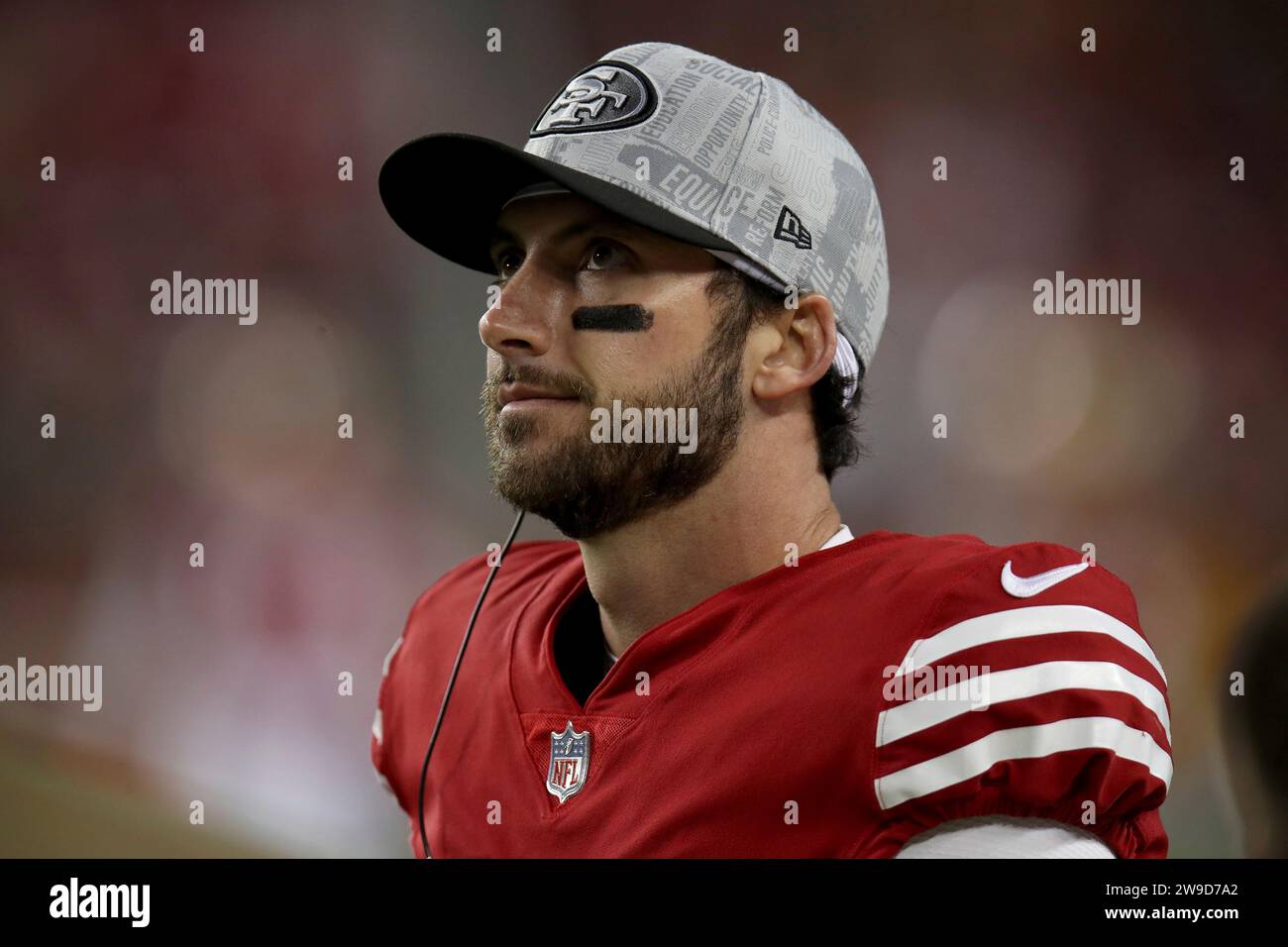 San Francisco 49ers quarterback Brandon Allen (17) stands on the ...