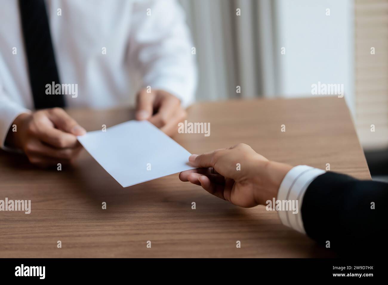 Executive sending resignation letter to male employee for cancel ...