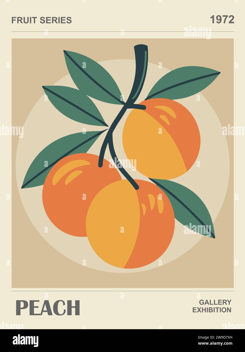 Groovy peach Stock Vector Images - Alamy