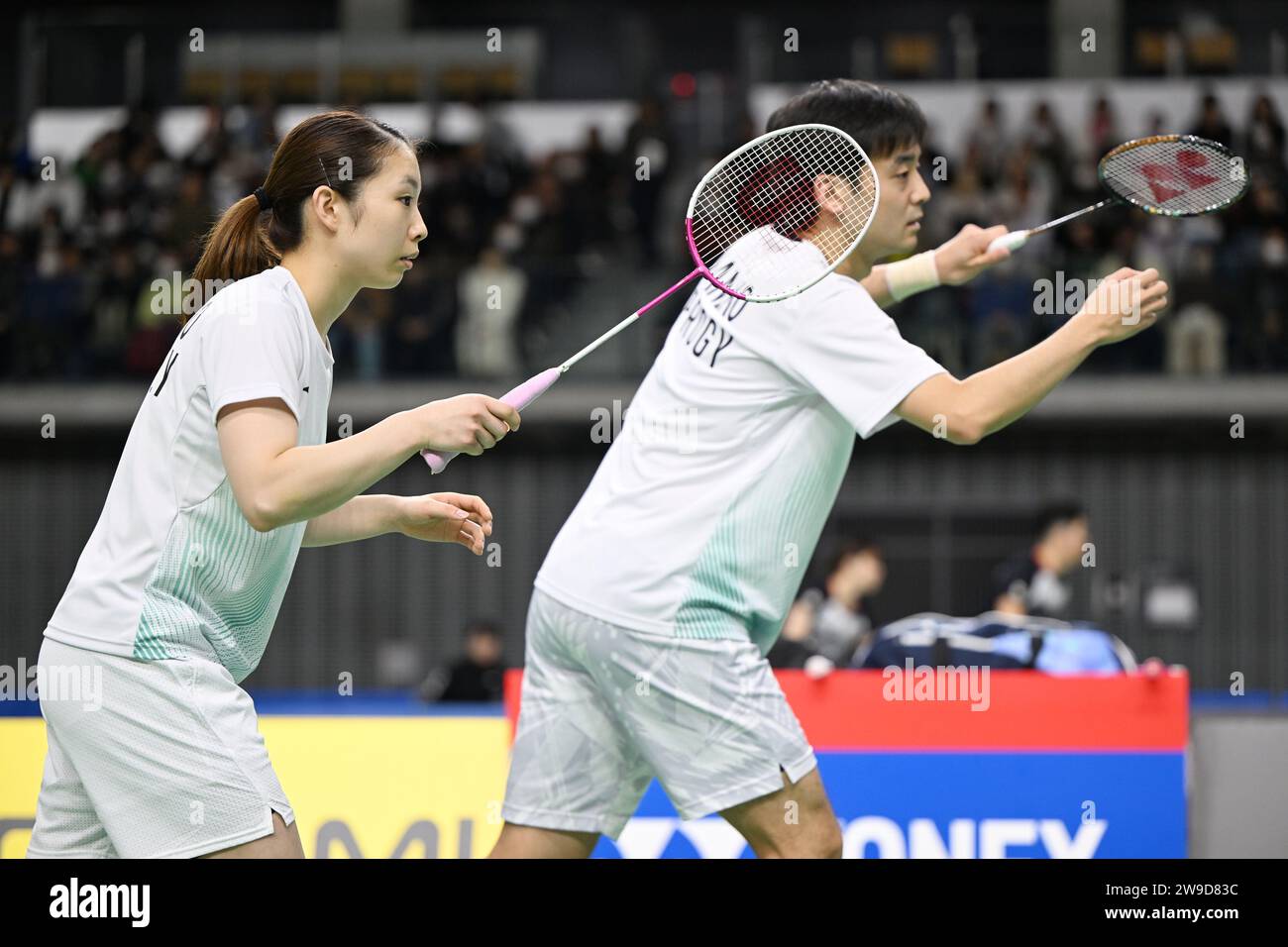 Musashino Forest Sport Plaza, Tokyo, Japan. 27th Dec, 2023. Yuki Kaneko & Misaki Matsutomo ...
