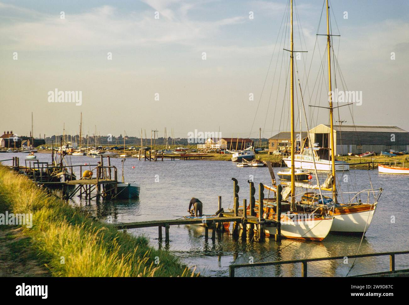 River Blyth looking across to Southwold from Walberswick, Suffolk ...