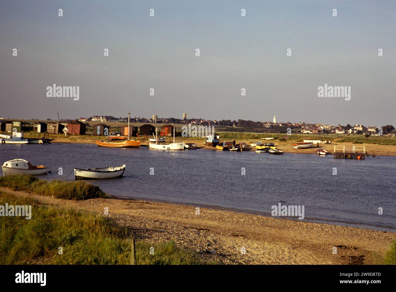 River Blyth looking across to Southwold from Walberswick, Suffolk ...
