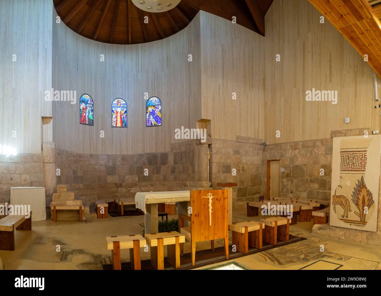 Mount Nebo church, place where Moses was granted a view of the Promised ...