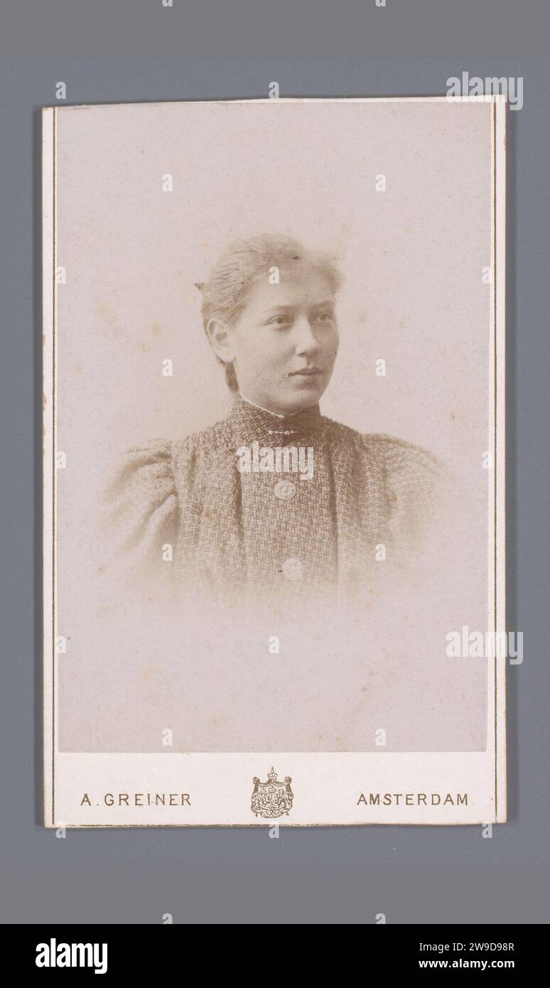 Portrait of Christina Maria Lucie Langhout, Albert Greiner, 1874 - 1887 ...