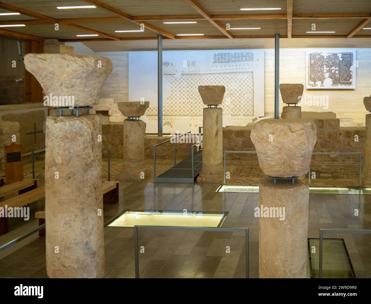 Mount Nebo church, place where Moses was granted a view of the Promised ...