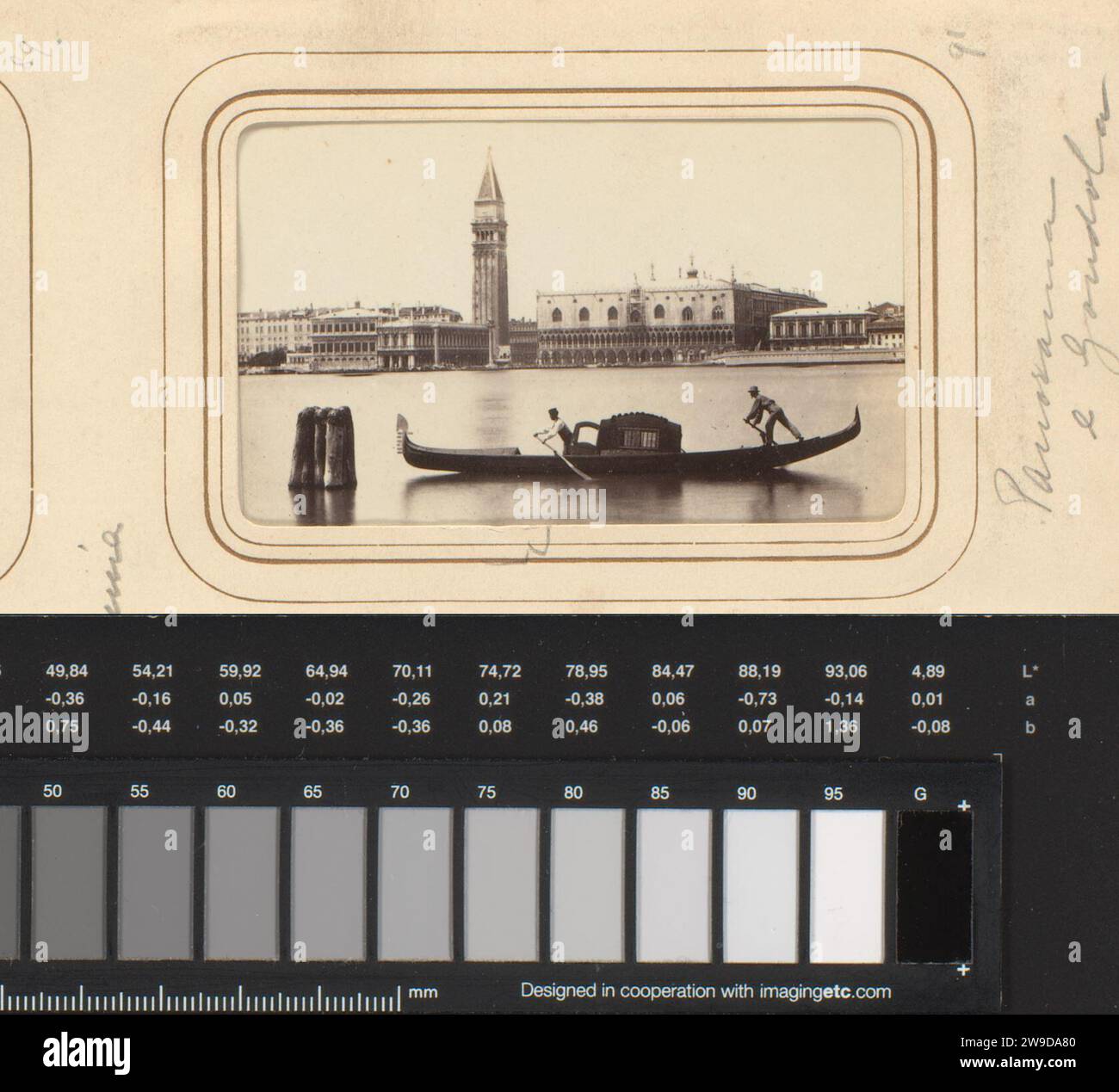 Gondel in the Grande Canal in Venice with Palazzo Ducale and the ...