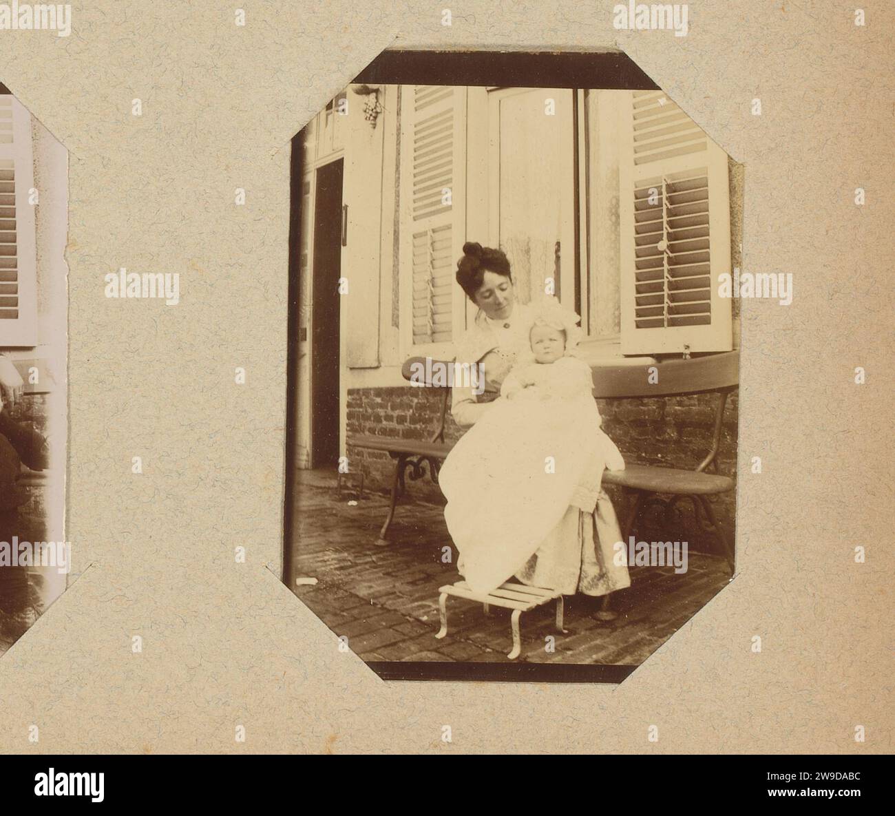 Portrait of woman with a baby, Anonymous, 1897 - 1900 photograph This ...