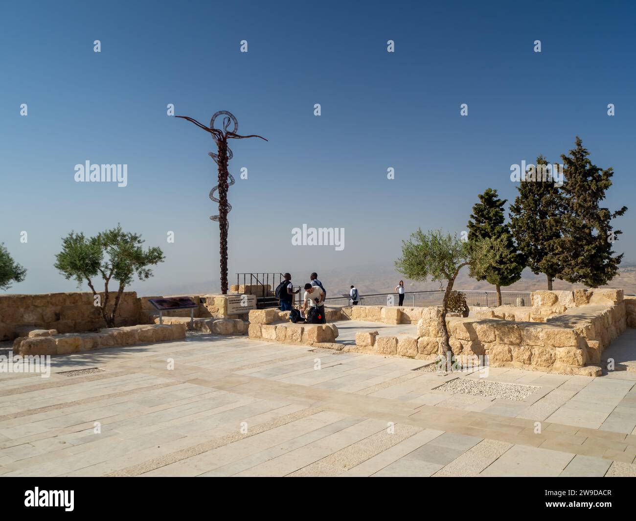 Mount Nebo church, place where Moses was granted a view of the Promised ...