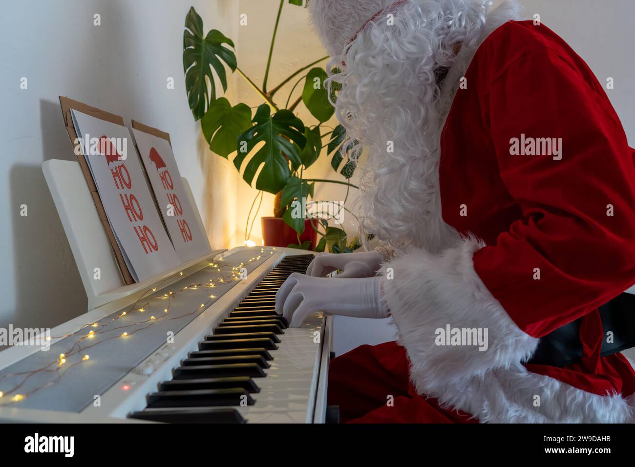 Santa Playing Piano