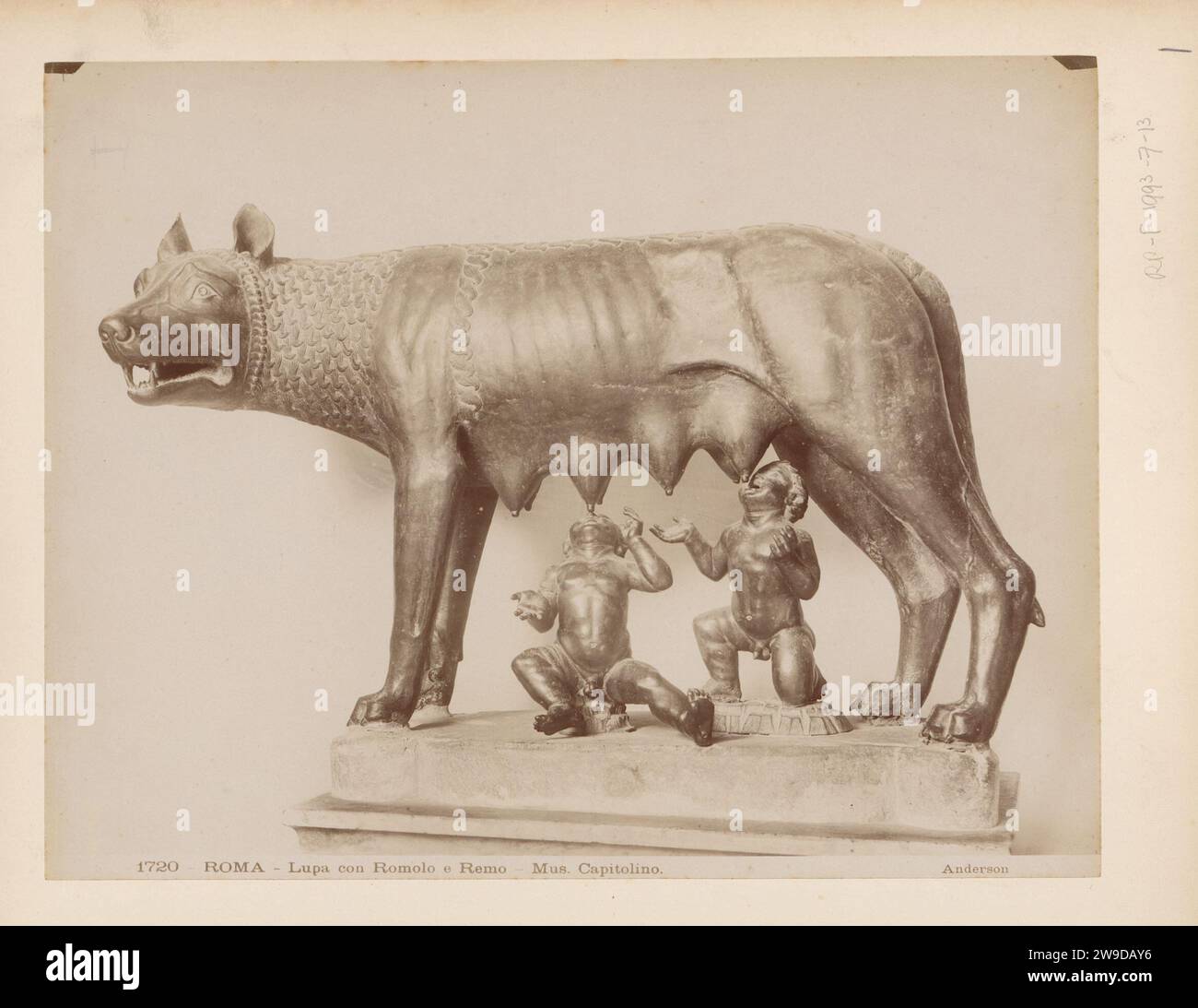 Sculpture of Romulus and Remus and De Wolf, in the Capitoline museums ...