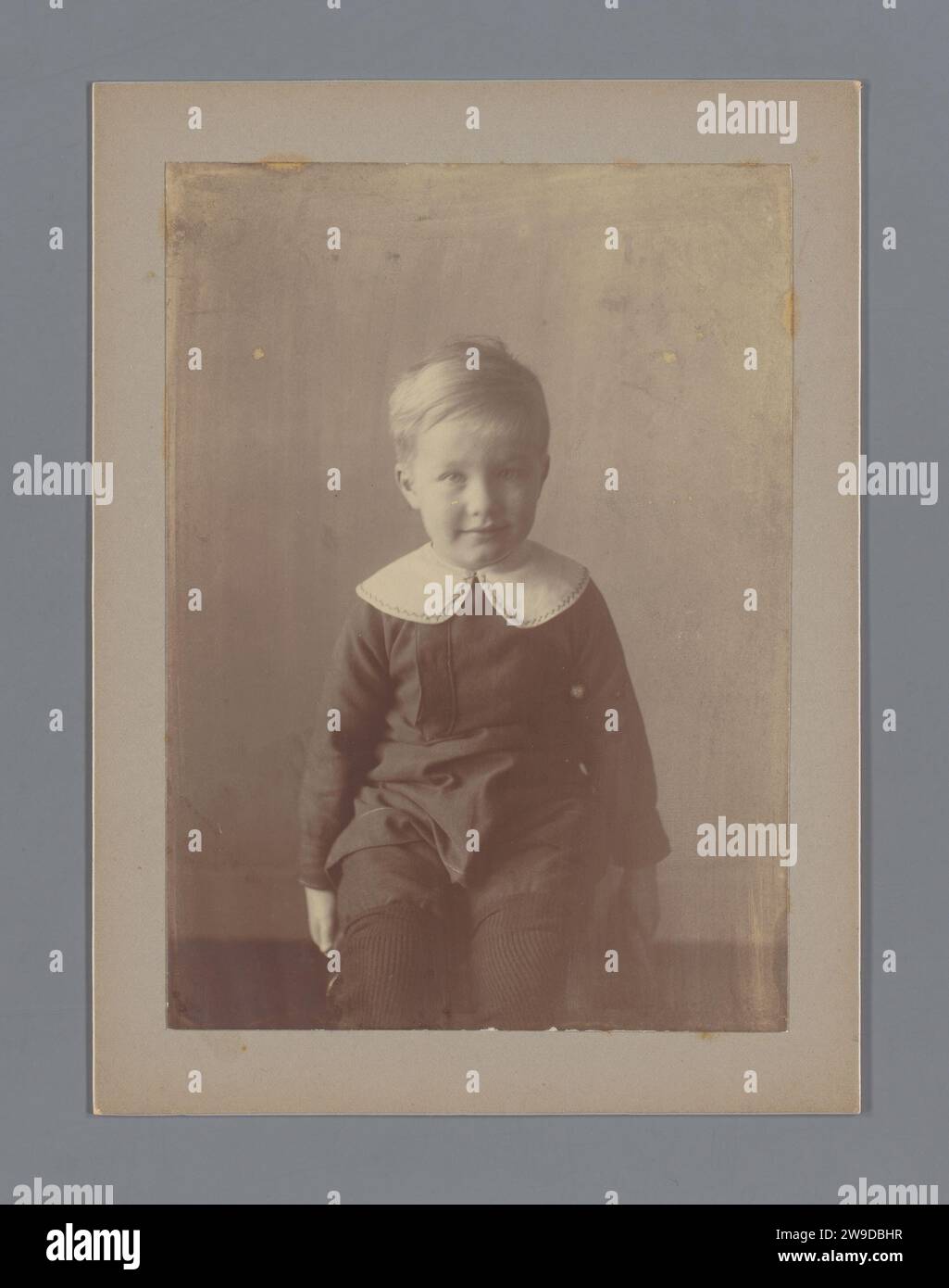 Portrait of an unknown boy, Johannes Diderik van der Waals (1873-1971 ...