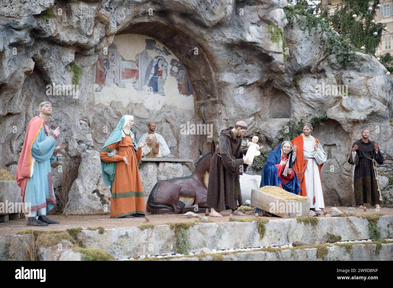 Vatican City, Vatican City State. 25th Dec, 2023. The nativity scene ...