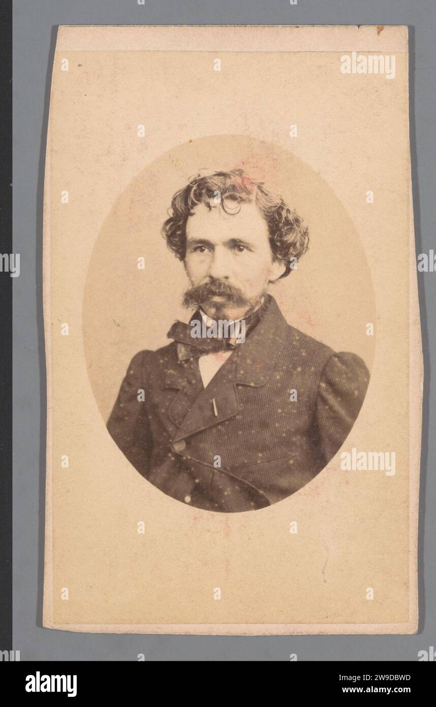 Portrait of the painter Joseph Henri -Hubert Lies, Joseph Dupont, 1864 ...