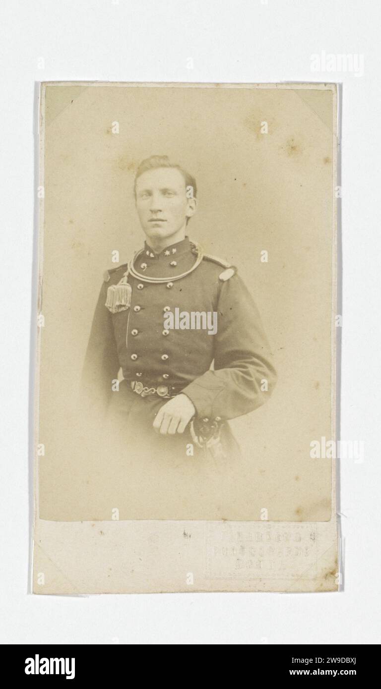 Portrait of a soldier, 1863 - c. 1880 Photograph. visit card Gouda ...