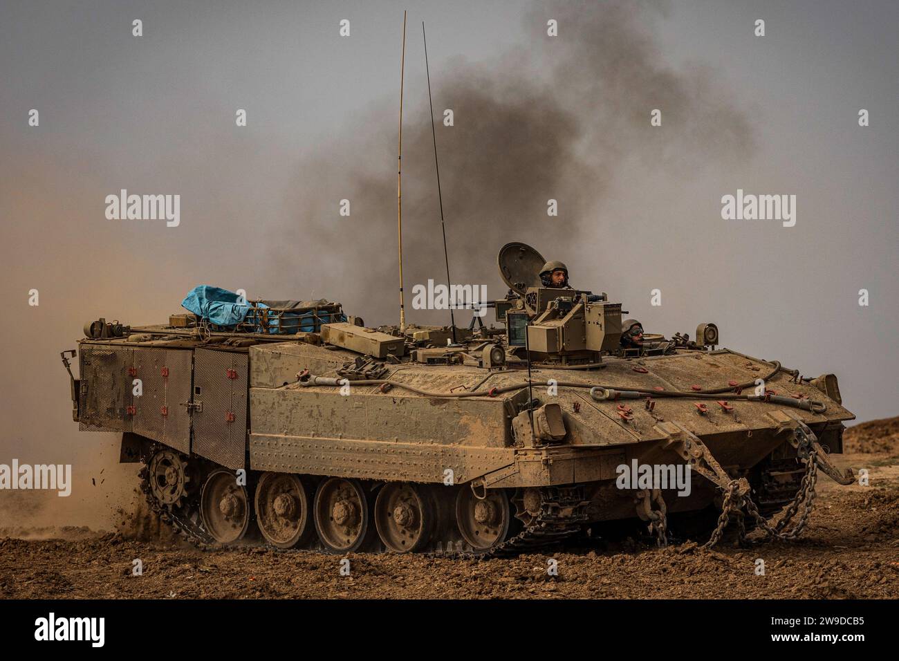 Israel. 27th Dec, 2023. An Israeli armoured personnel carrier (APC ...