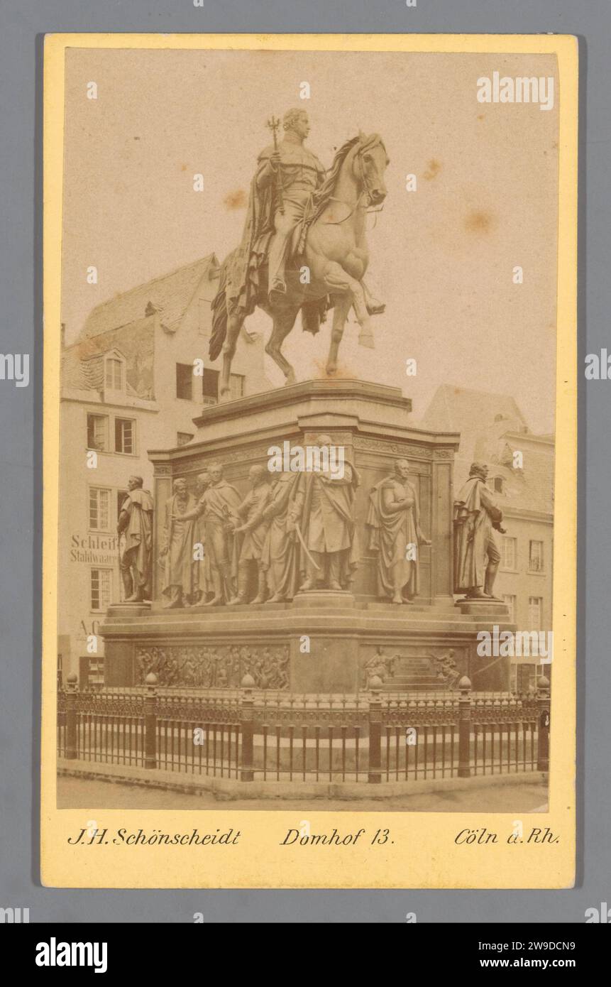 Standingeld van Frederik Willem III OP de Heumarkt in Keulen, Johann ...