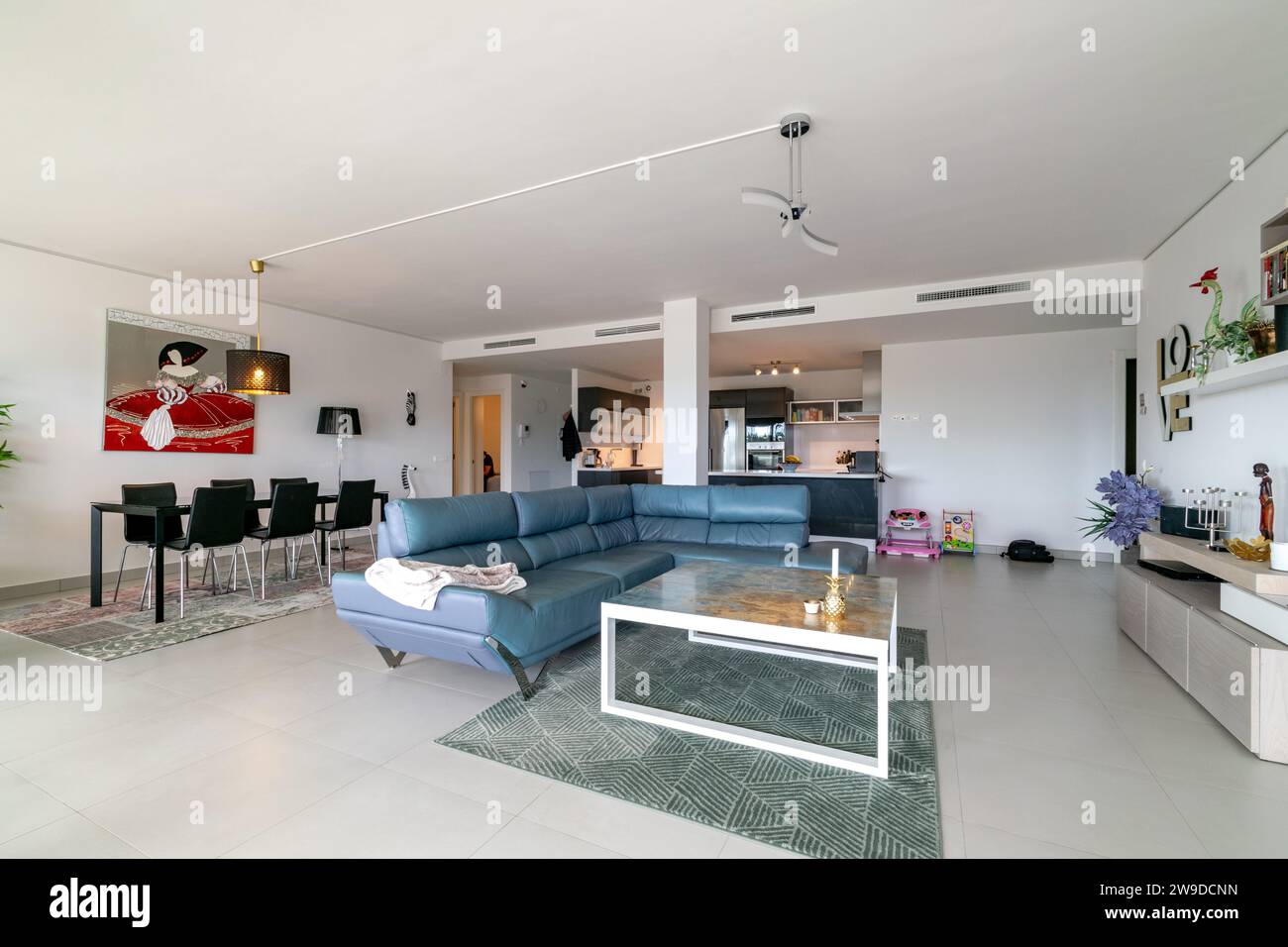 an image of an open plan living space inside a luxury mediterranean ...