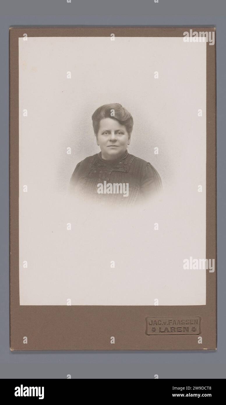 Portrait of Christina Maria Lucie Langhout, Jac. Van Faassen, 1907 ...