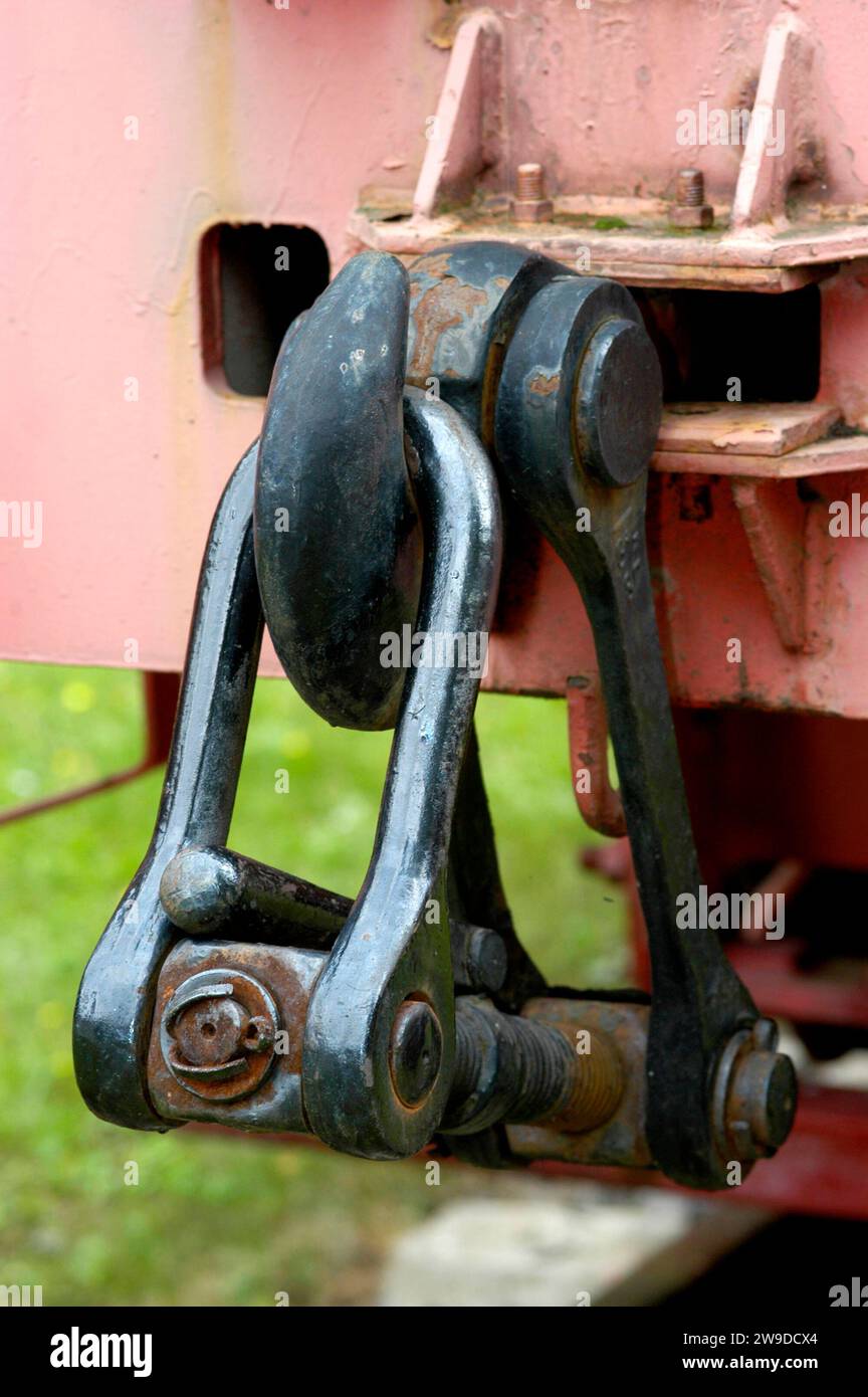 Hängekupplung einer Dampflokomotive , Deutschland, BLF *** Suspension ...