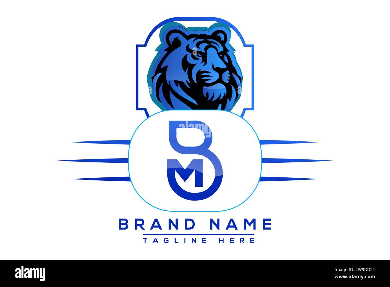 Bm tiger logo hi-res stock photography and images - Alamy