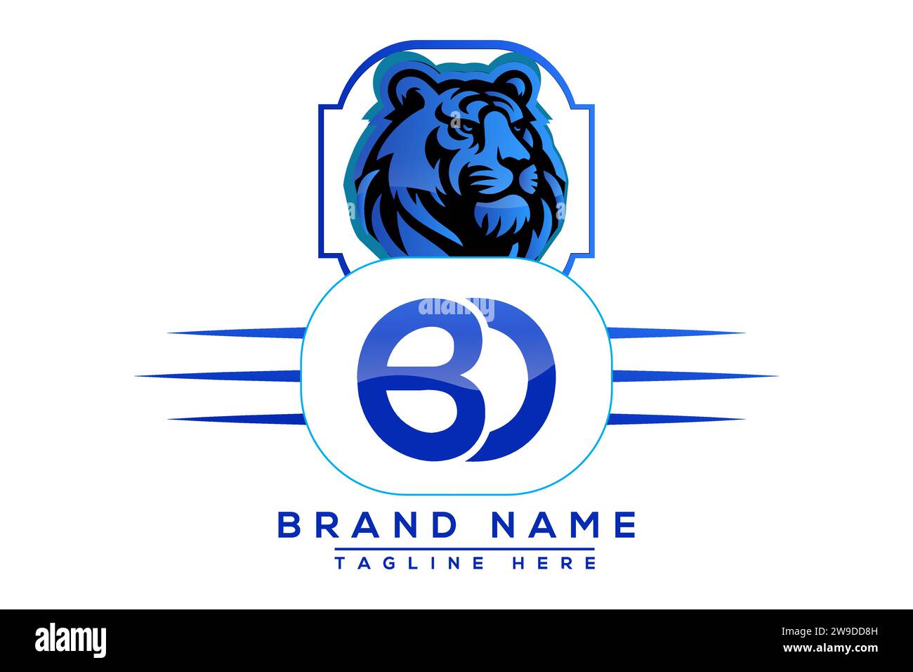 Bo tiger logo hi-res stock photography and images - Alamy