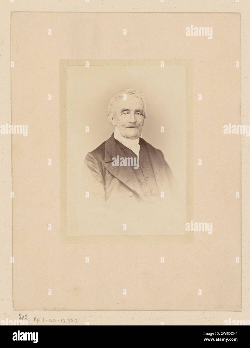 Portrait of Willem Hendrik Suringar, Anonymous, 1851 - 1868 photograph ...