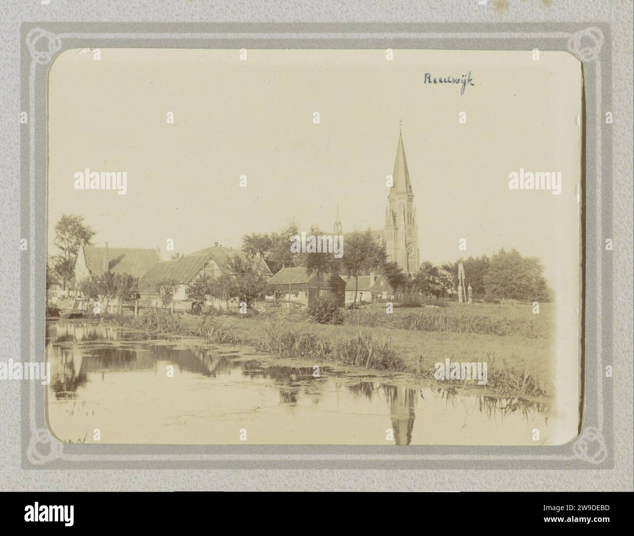 View of Reeuwijk with St. Petrus and Pauluskerk on the right, Folkert ...