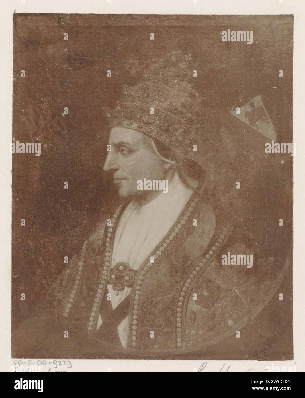 Photo production of a painted portrait of Pope Adrianus VI, Anonymous ...