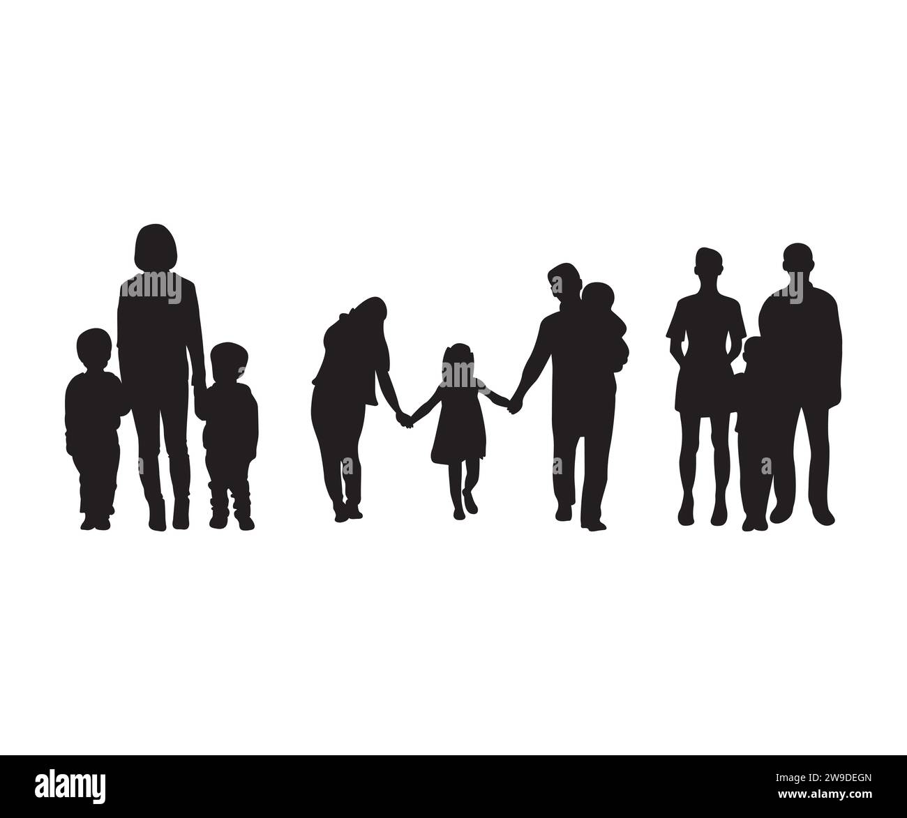 Family Vector, Family Svg Bundle, People Vector, Family Silhouette ...