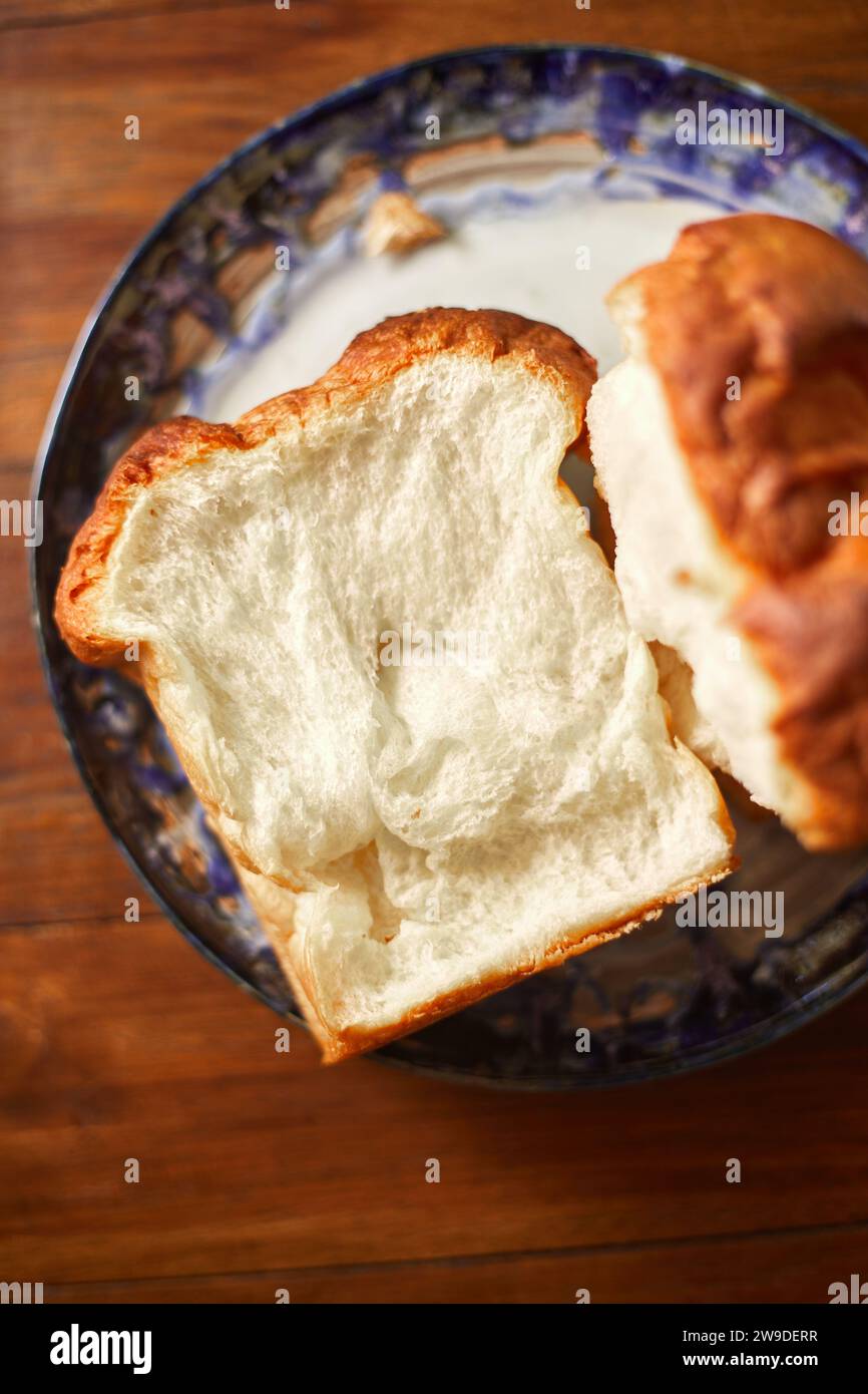 fresh bake breads whole wheat sliced close up. cut toast white bread ...